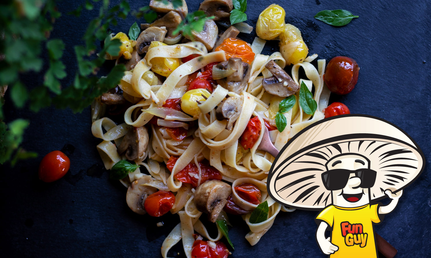 FunGuy Mushrooms Roasted Cherry Tomato and FunGuy Mushrooms with ...