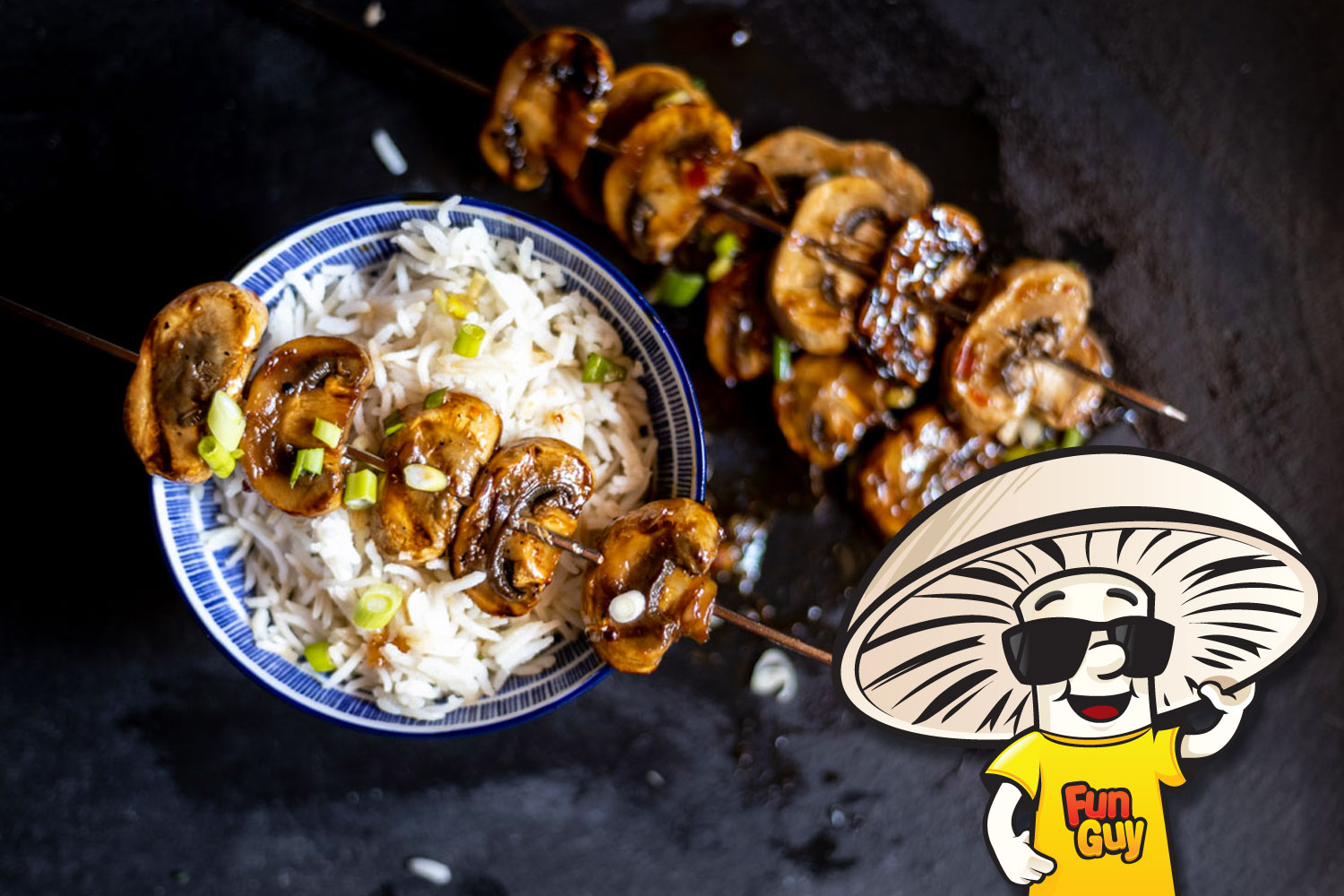 FunGuy Mushrooms Sweet Chili Garlic FunGuy Mushroom Skewers - FunGuy ...