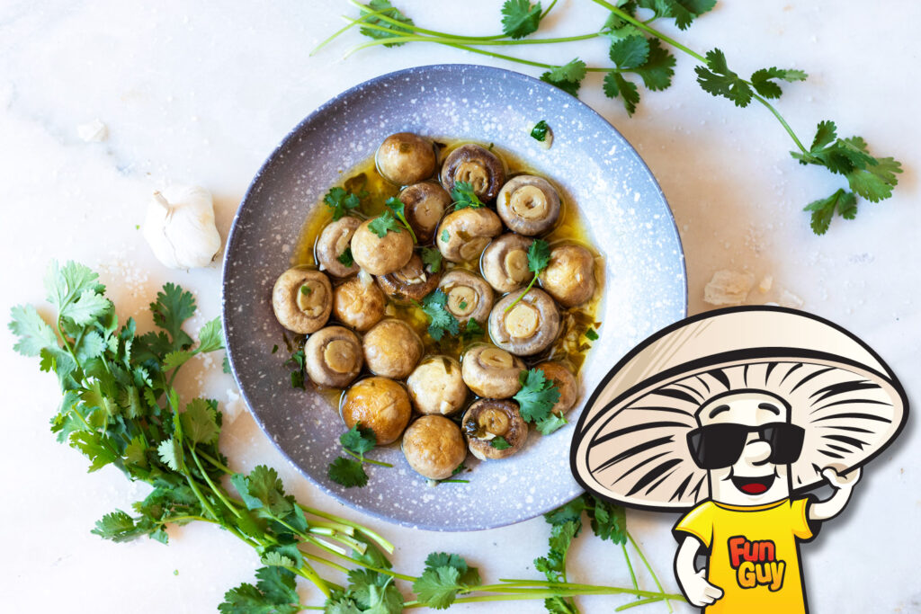 FunGuy Mushrooms FunGuy’s Roasted Garlic Butter Mushrooms - FunGuy ...
