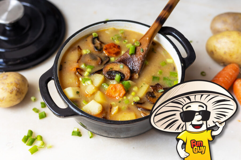 FunGuy Mushrooms FunGuy’s Potato and Mushroom Stew - FunGuy Mushrooms