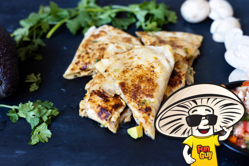 FunGuy Mushrooms FunGuy's Breakfast Quesadillas - FunGuy Mushrooms