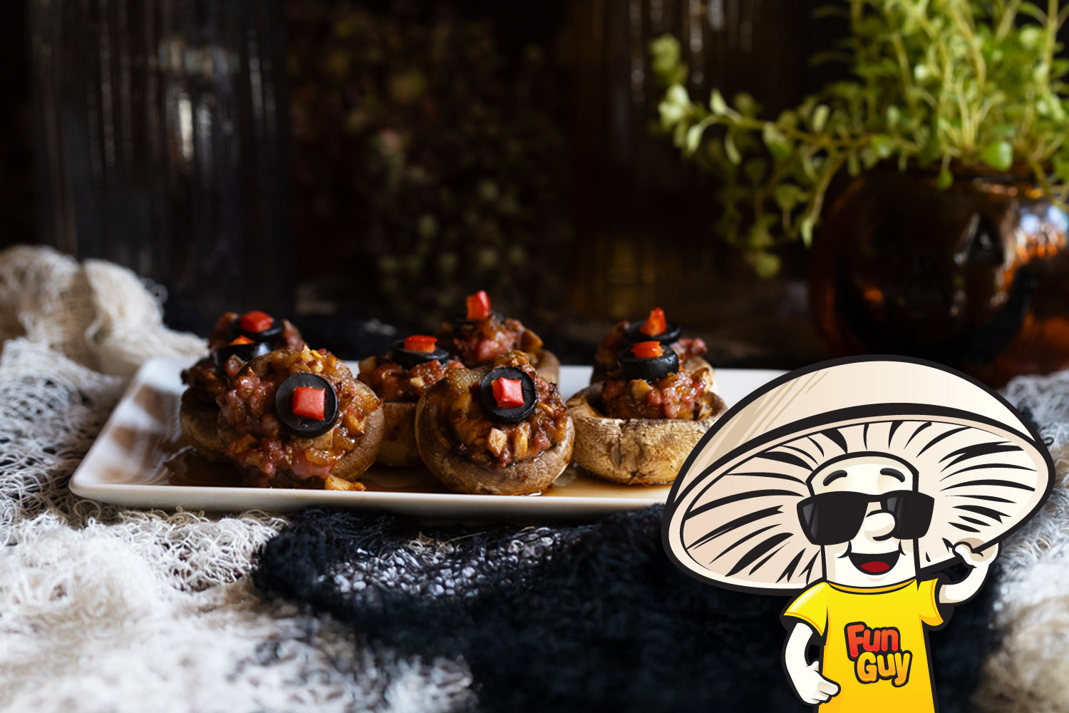FunGuy Mushrooms Spooky Halloween FunGuy Stuffer Eyes - FunGuy Mushrooms